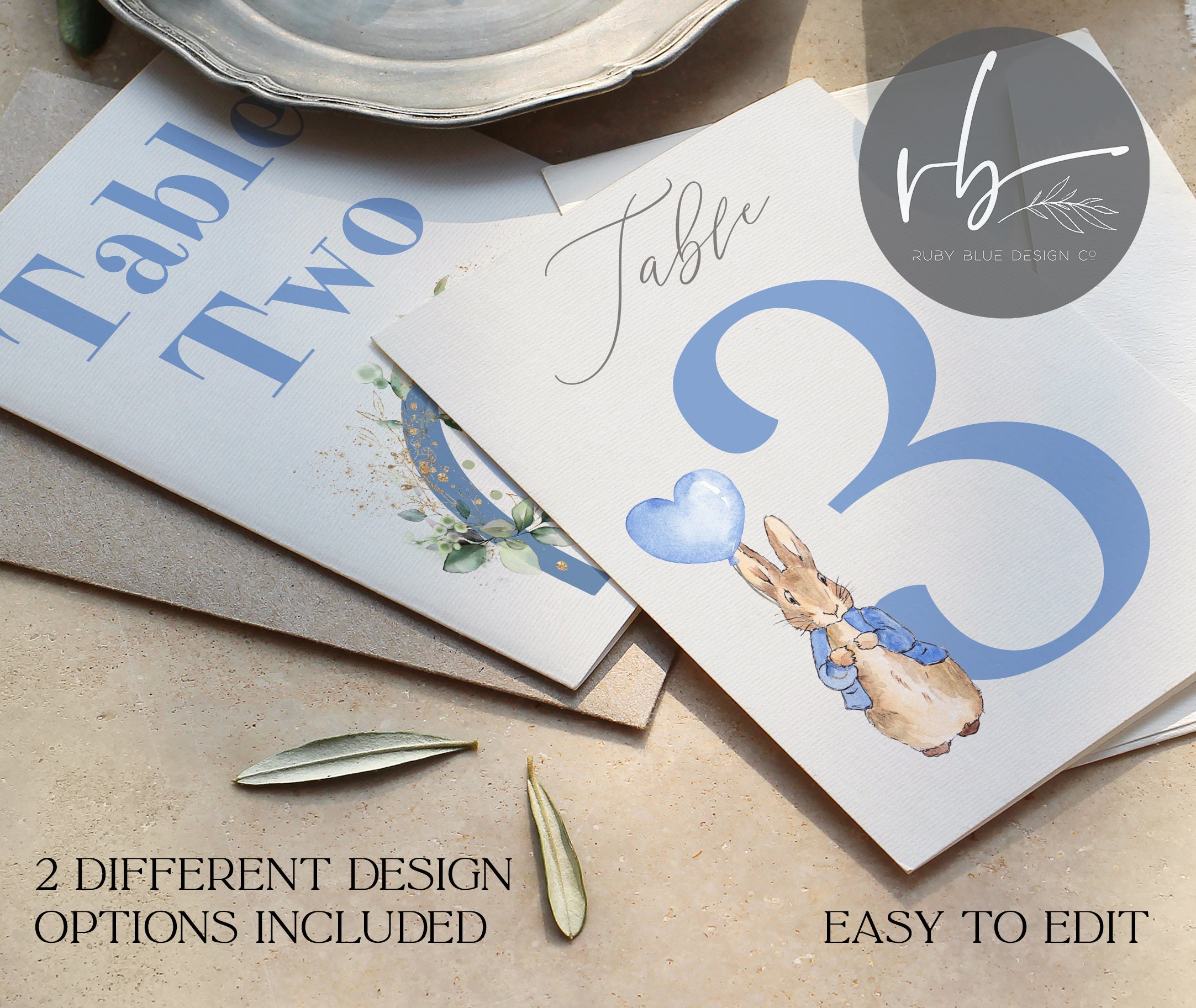 Editable Peter Rabbit Table Numbers/Names 2 design options | Etsy