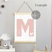 Pink Initial With Spotty Background PNG Nursery Letter M - Etsy