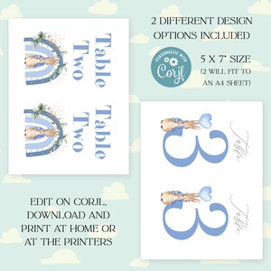 Editable Peter Rabbit Table Numbers/names, 2 Design Options Printable ...