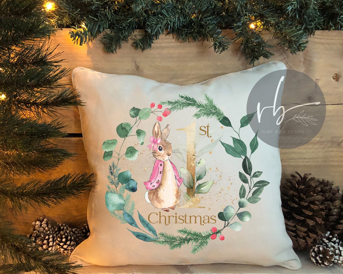 Flopsy Pink Peter Rabbit 1st Christmas PNG Peter Rabbit Faux | Etsy