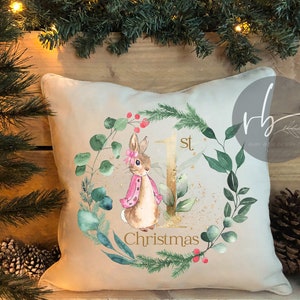 Flopsy Pink Peter Rabbit 1st Christmas PNG, Peter Rabbit Faux Gold ...