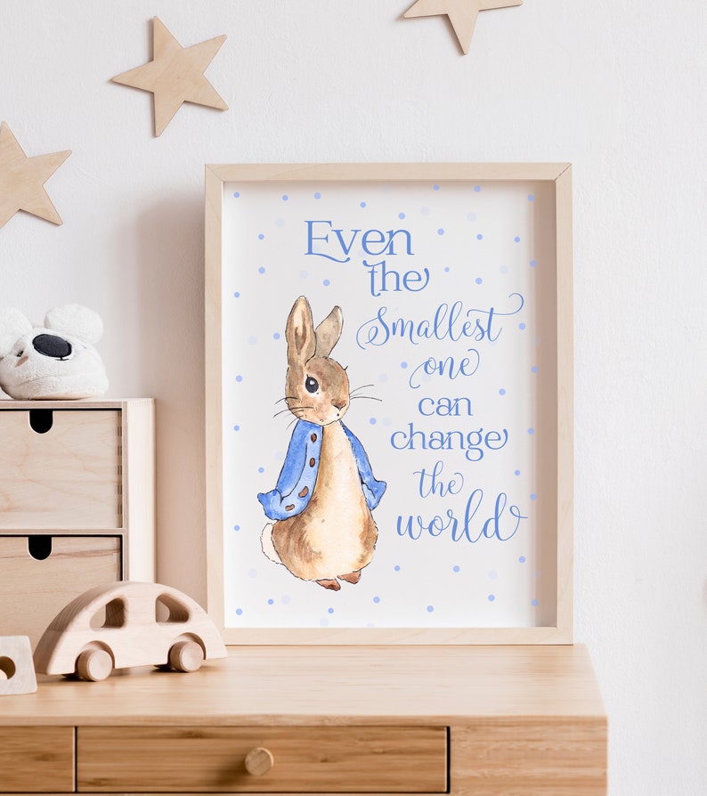 Peter Rabbit Beatrix Potter Baby Boy Nursery Decor Print Set | Etsy