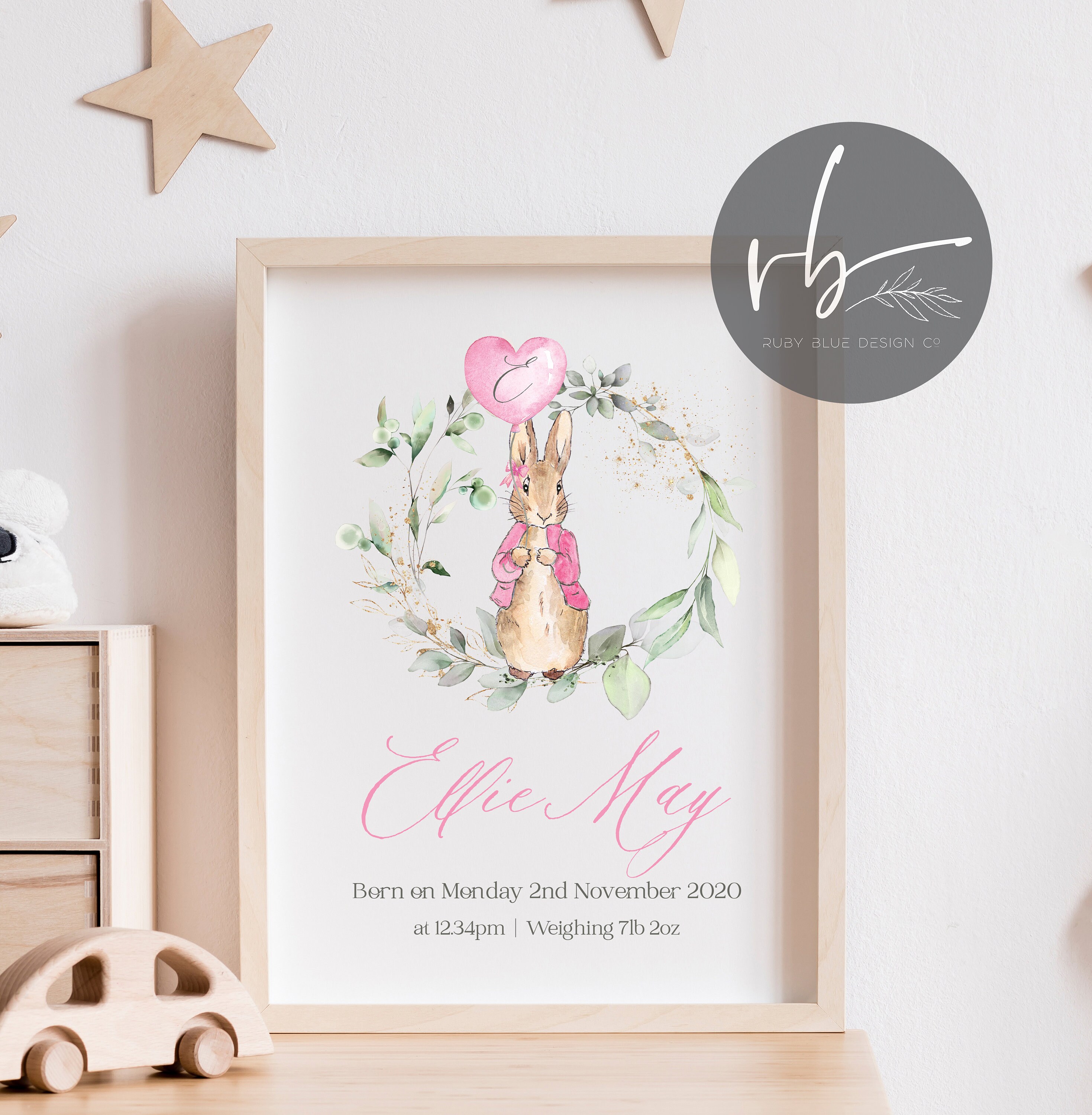 Flopsy Rabbit Pink Heart Balloon PNG Peter Rabbit Digital - Etsy