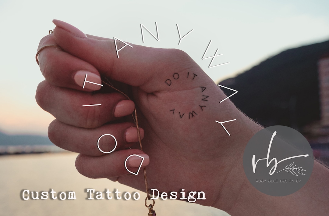 Custom Tiny Tattoo Design Petite Fine Line Small Tattoo Names Tattoo ...