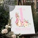 Flopsy Pink Peter Rabbit 1st Birthday PNG, Peter Rabbit Floral ...