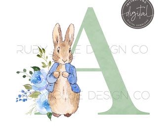 Peter Rabbit Alphabet Png - Etsy UK