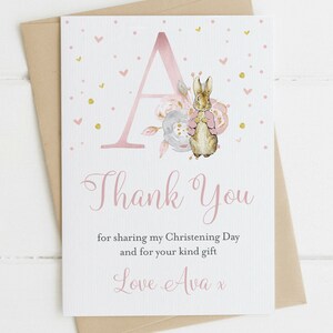 Personalised Peter Rabbit Thank You Cards - Etsy