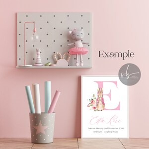 Flopsy Rabbit Pink Floral Watercolour Alphabet PNG, Peter Rabbit 26 ...