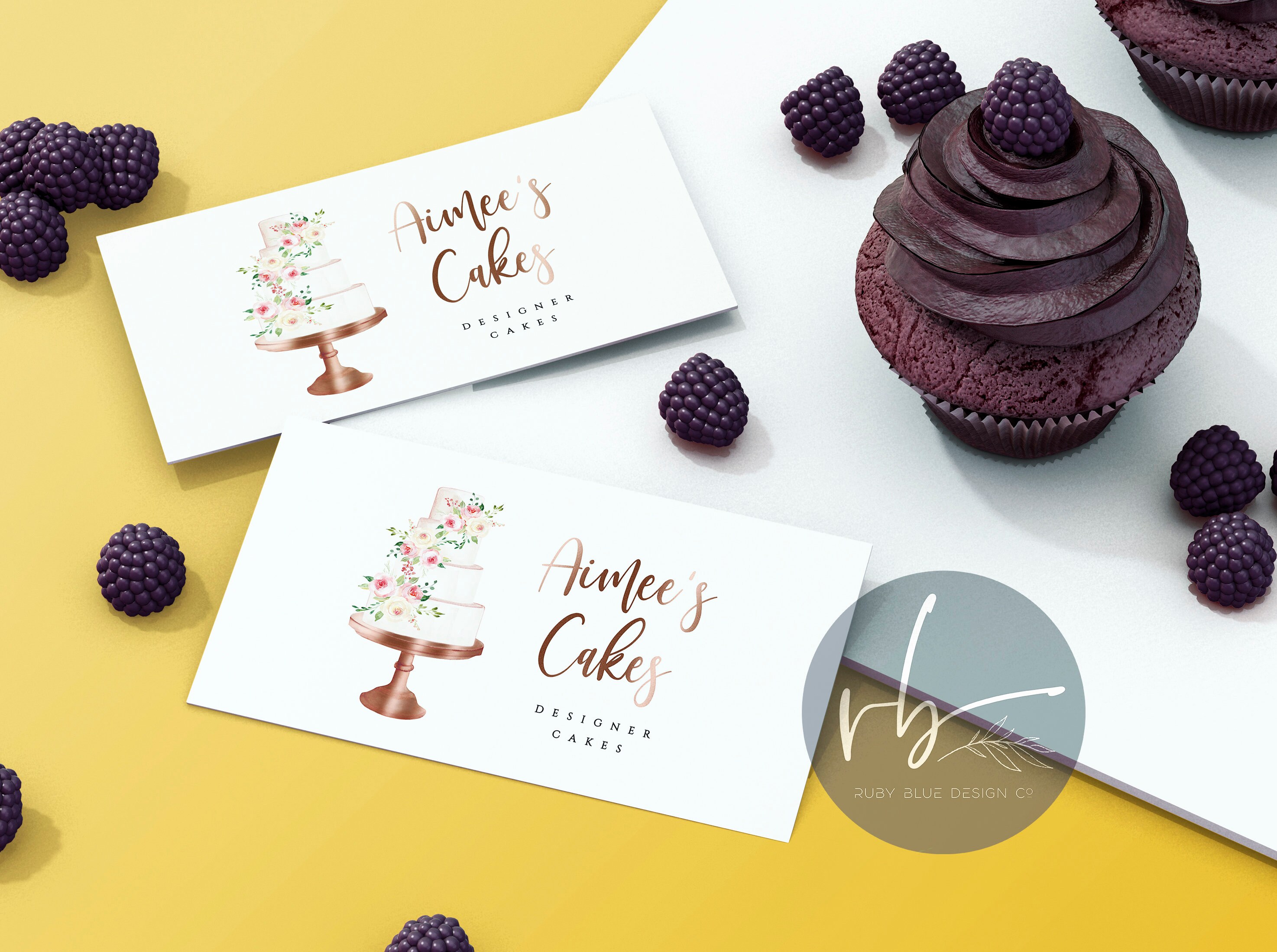 DIY Edit Yourself Cake Logo Wedding Cake Logo Design - Etsy