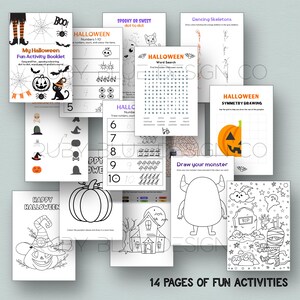 Halloween Digital Activity Printables | Kids Halloween Activity Pack ...