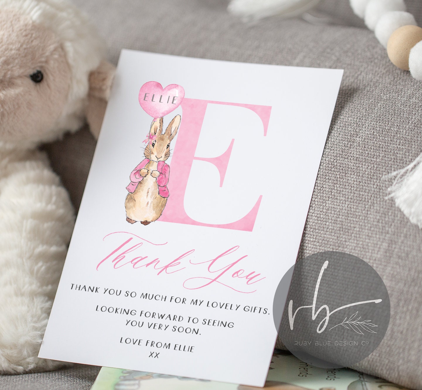 Flopsy Rabbit Pink Heart Balloon PNG Peter Rabbit Digital - Etsy