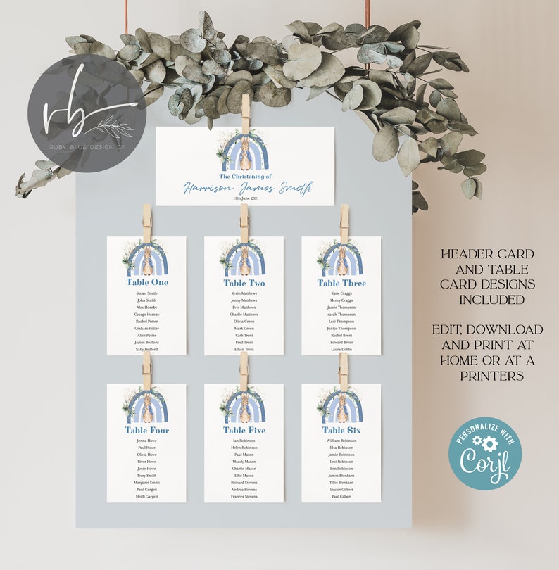Editable Peter Rabbit Table Plan Cards 2 Size Card Designs | Etsy