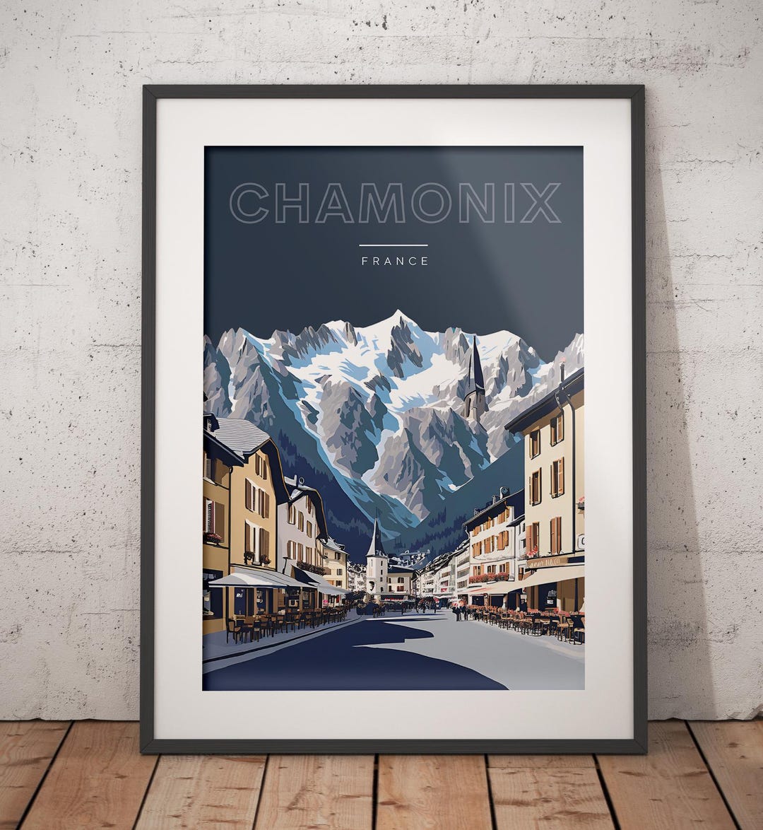 Chamonix, France Download Print - Travel Poster / Chamonix Wall Art ...