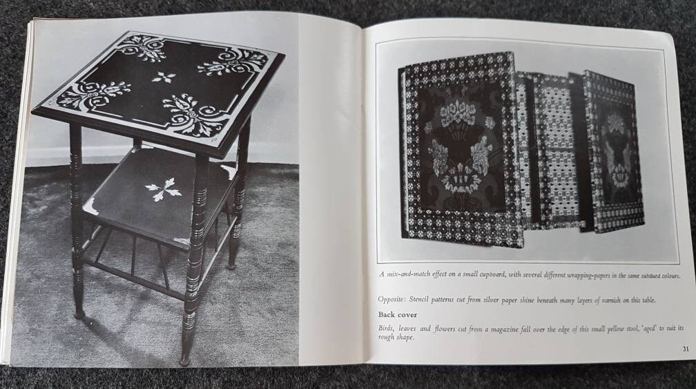 Vintage Reference Book on Découpage - Etsy