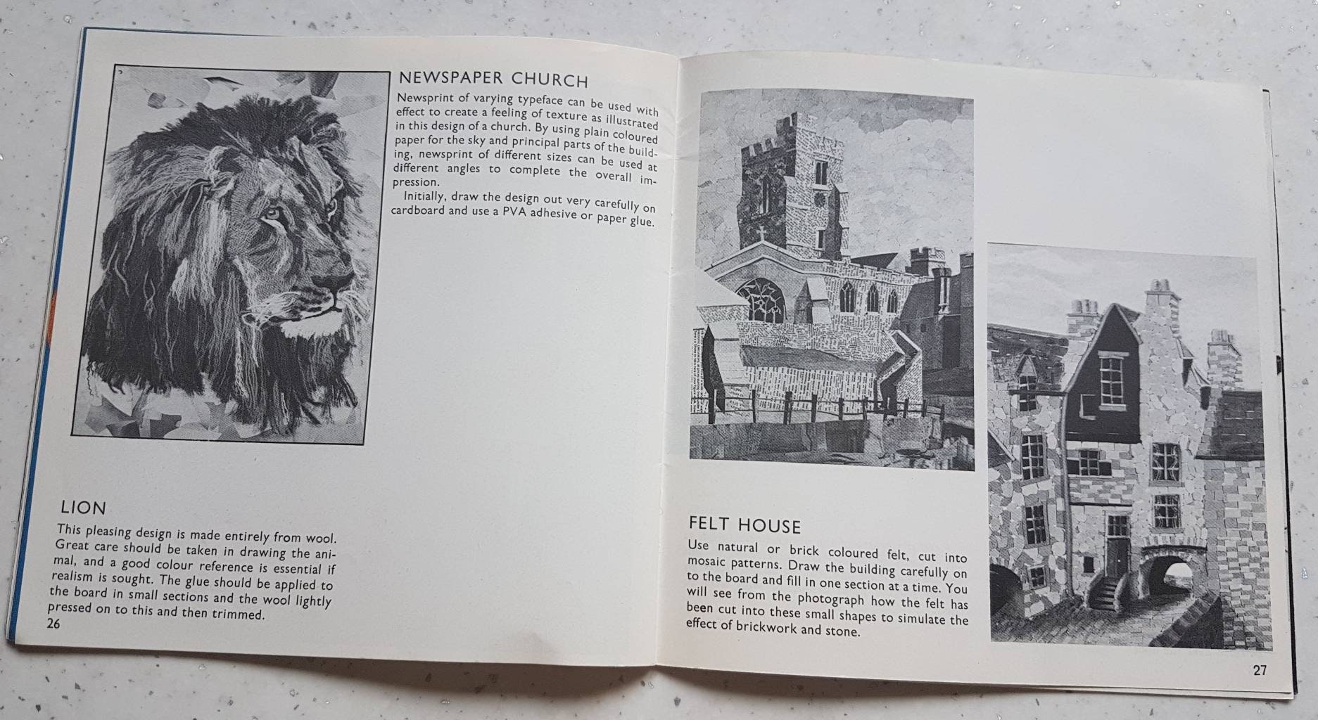 Vintage Craft Book on Collage - Etsy