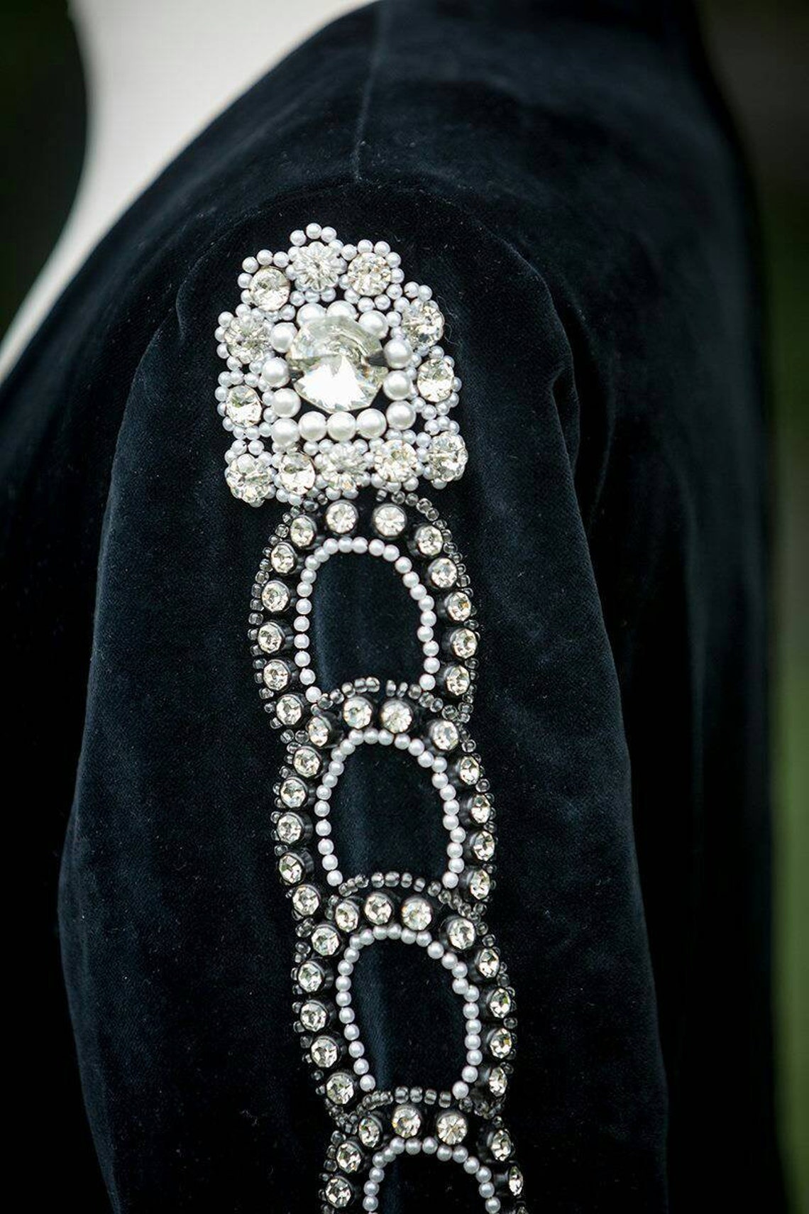 Thea Porter Designer Evening Dress Black Velvet UK Size 8 - Etsy