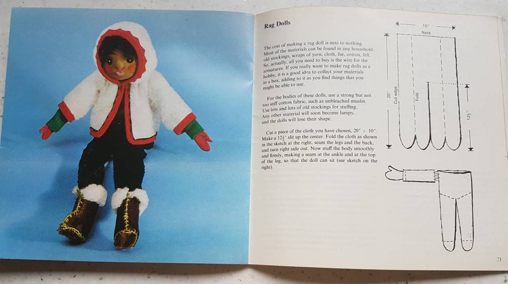 Vintage Craft Reference Book on Rag Dolls - Etsy