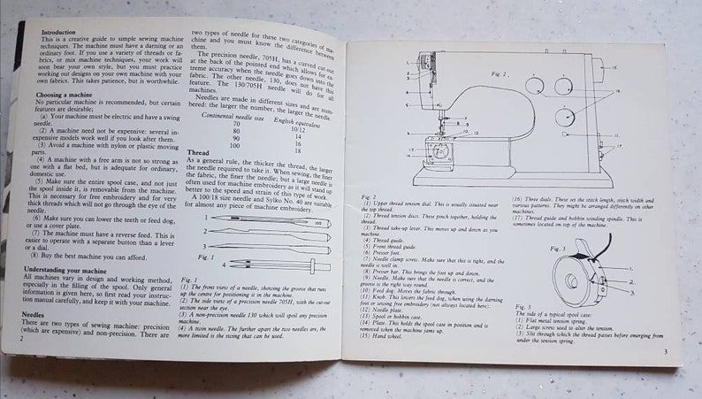 Vintage Reference Book on Machine Embroidery - Etsy