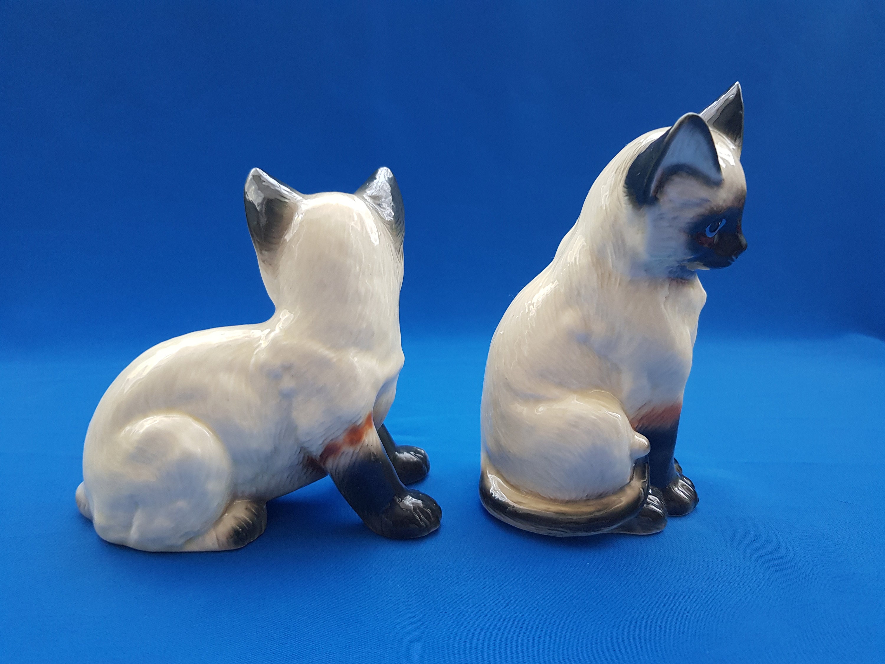 Siamese Cat Figure Siamese Cat Cat Figurine Cat Sculpture | Etsy