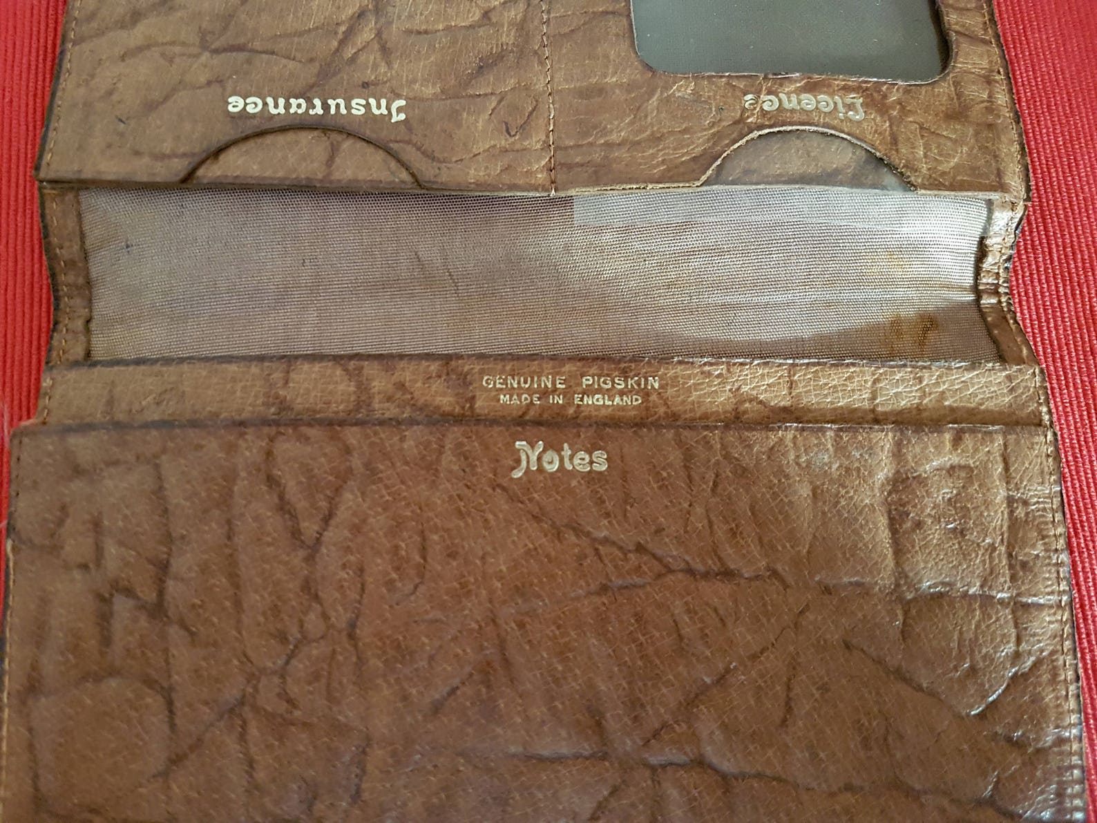 Genuine Pigskin Leather Money Notes Vintage Leather Wallet - Etsy UK