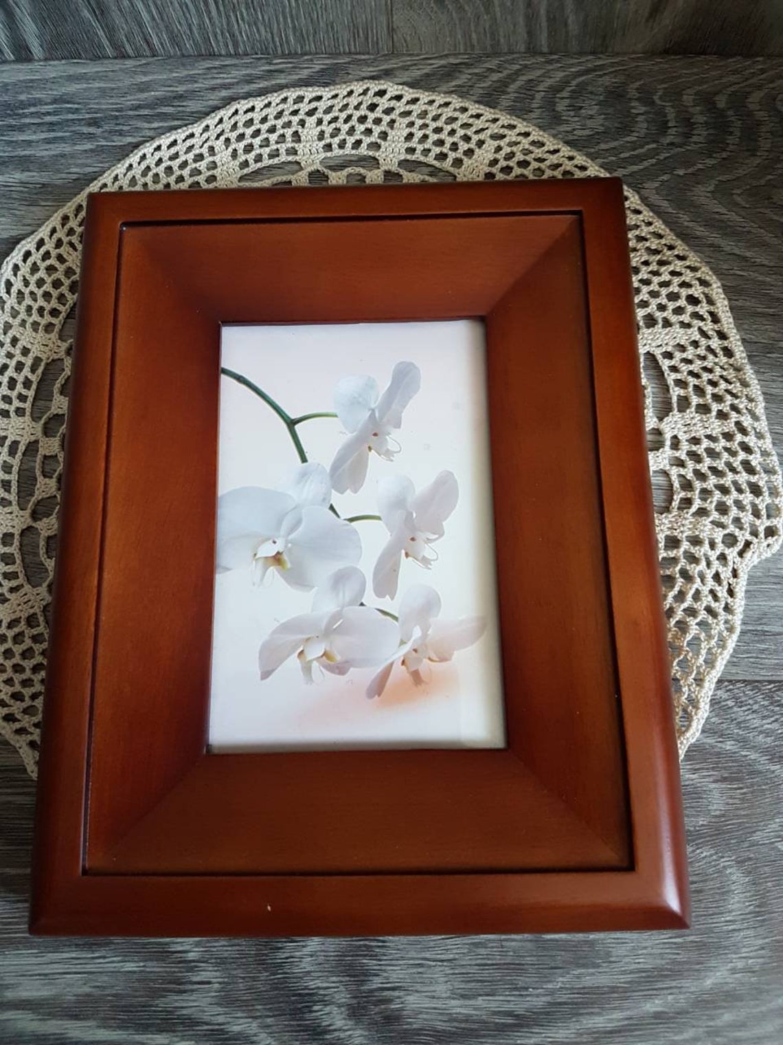 Orchid Picture Orchid Old Pictures Frame Vintage Wooden | Etsy