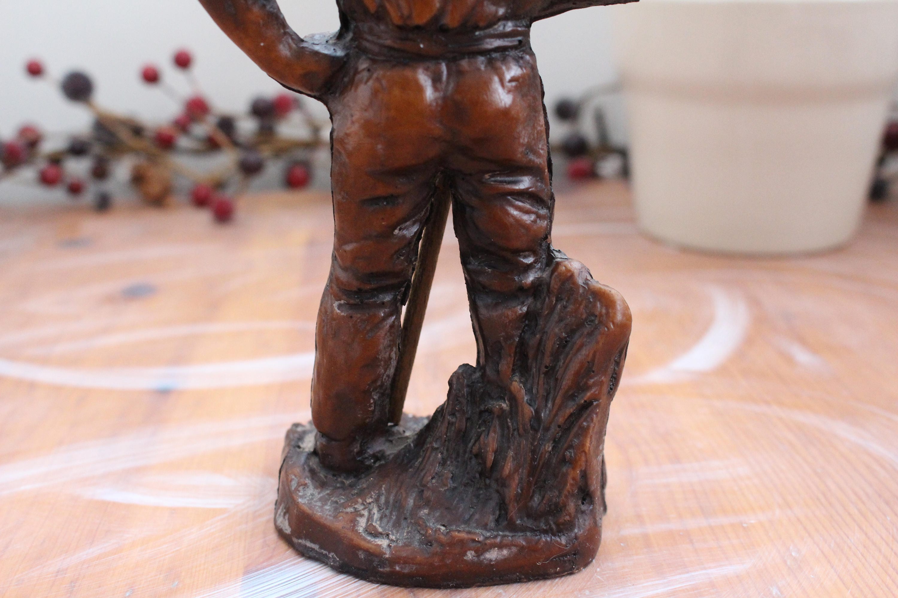 Vintage people figure vintage figurine farmer figure | Etsy