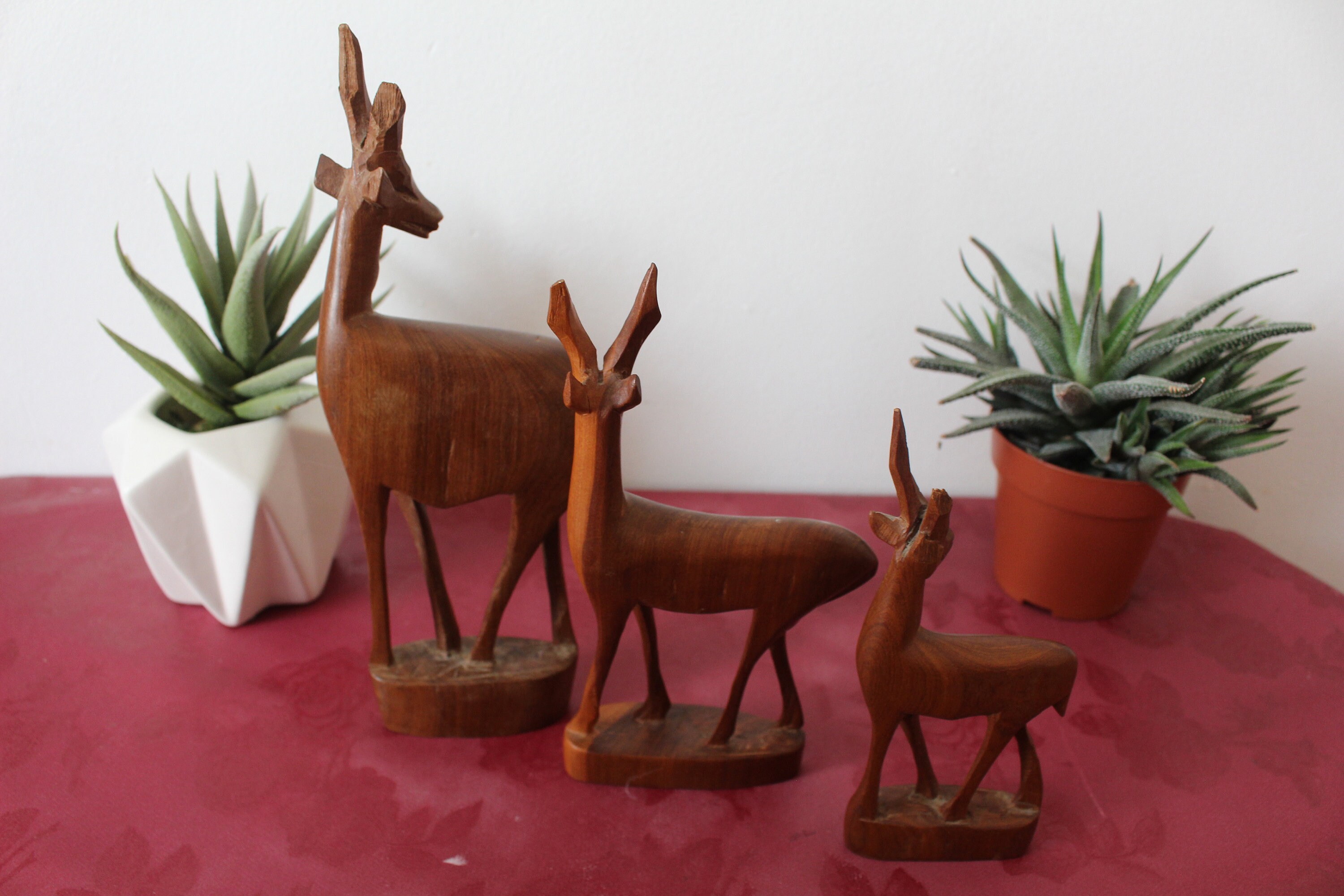 Antelope figurine wooden antelope carved antelope carving | Etsy