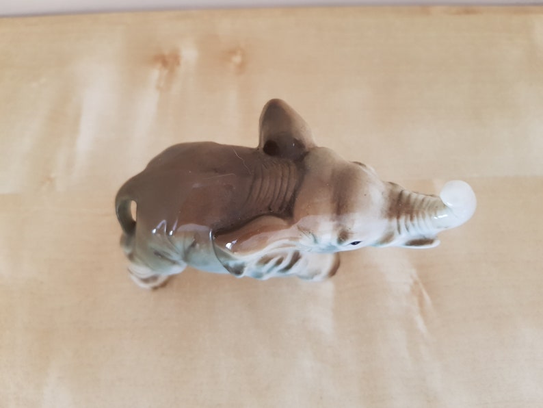 Elephant Figurine Pottery Elephants Ceramic Elephants - Etsy