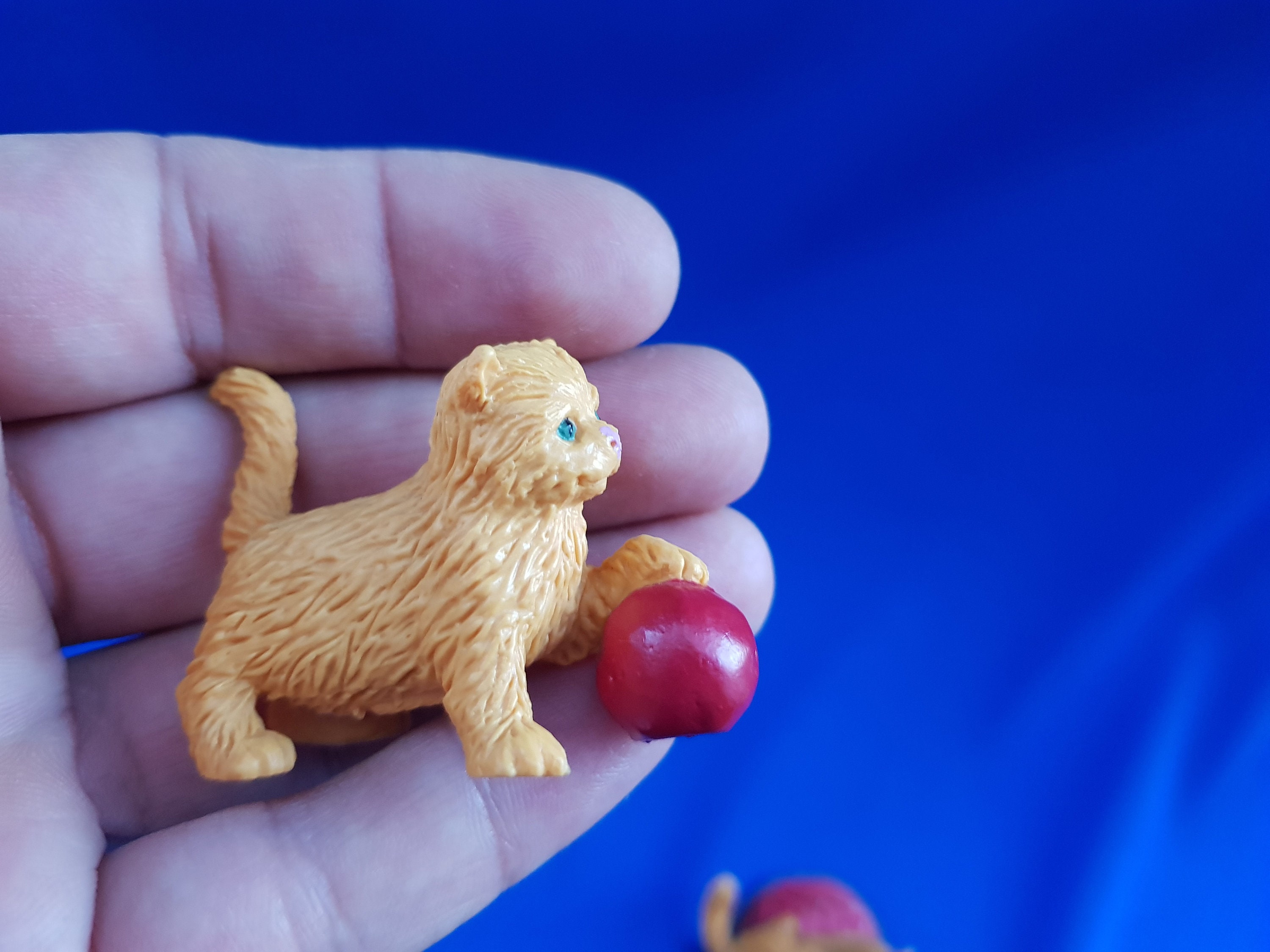 Small Cat Figure Rubber Cat Figurine Cat Figurine Resin Cat | Etsy