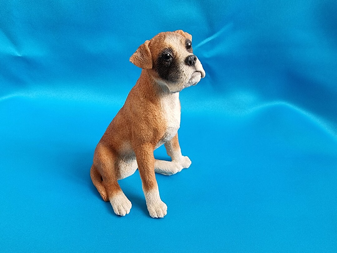 Boxer Dog Figurine, Castagna Figurine, Boxer Dog, Boxer Puppy, Resin ...