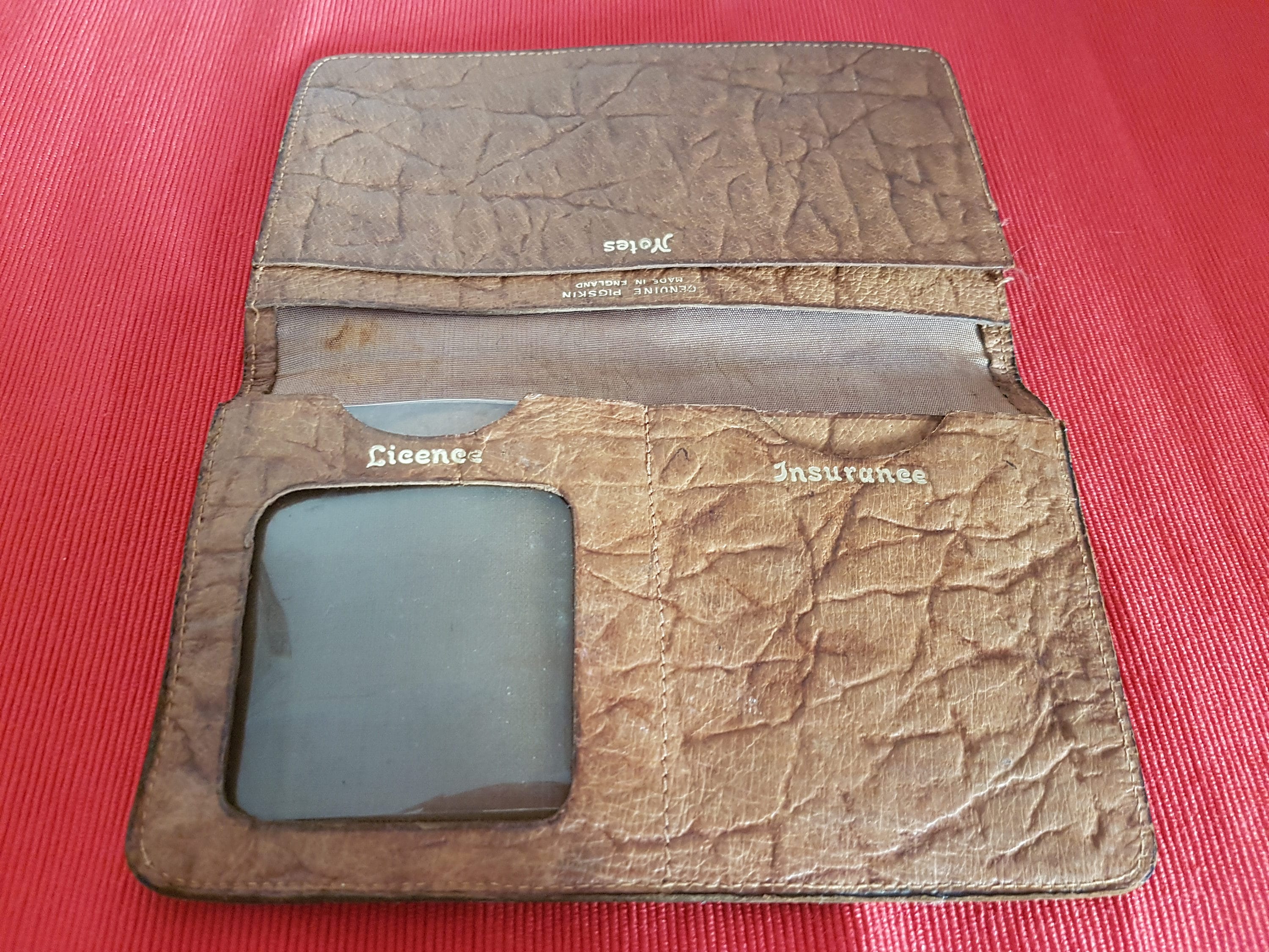 Genuine pigskin leather money notes vintage leather wallet | Etsy