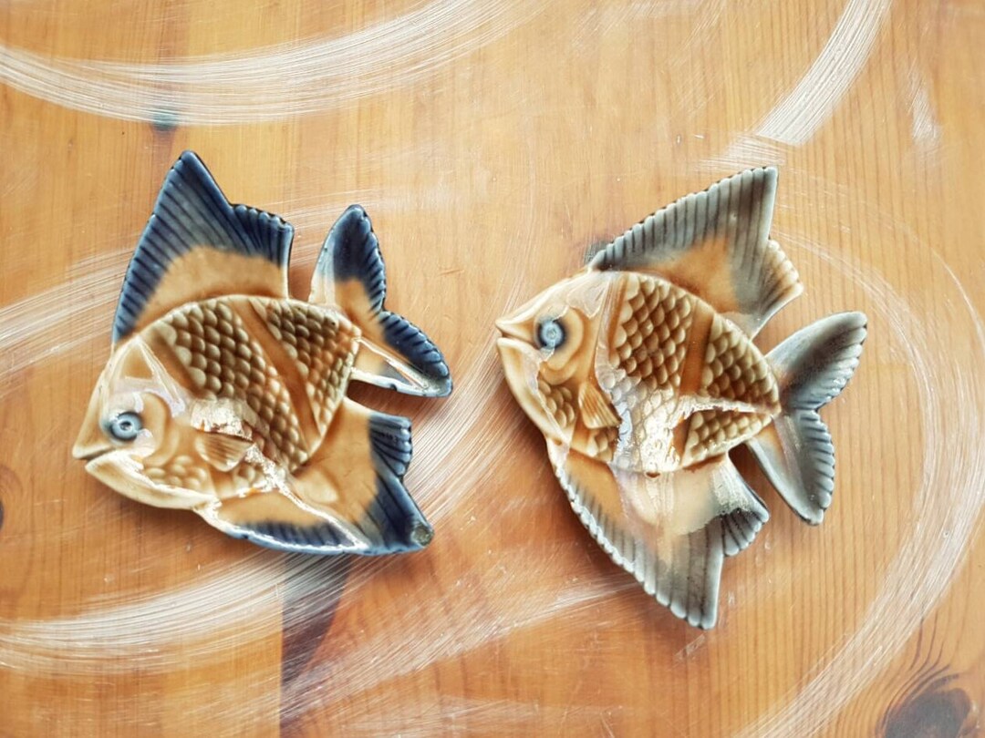 Wade Pottery Fish Figurine Ornaments - Vintage Pair - Etsy