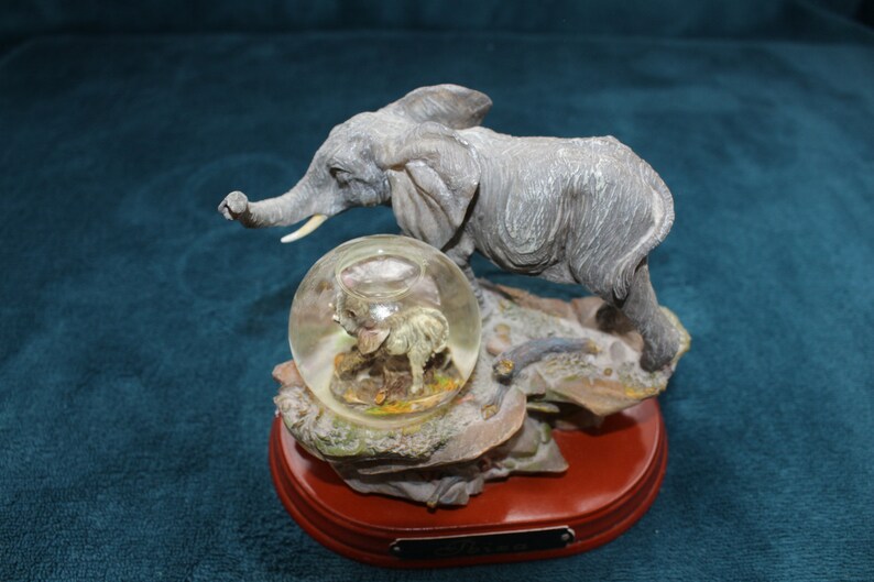 Elephant Figurine Pottery Elephants Ceramic Elephants | Etsy