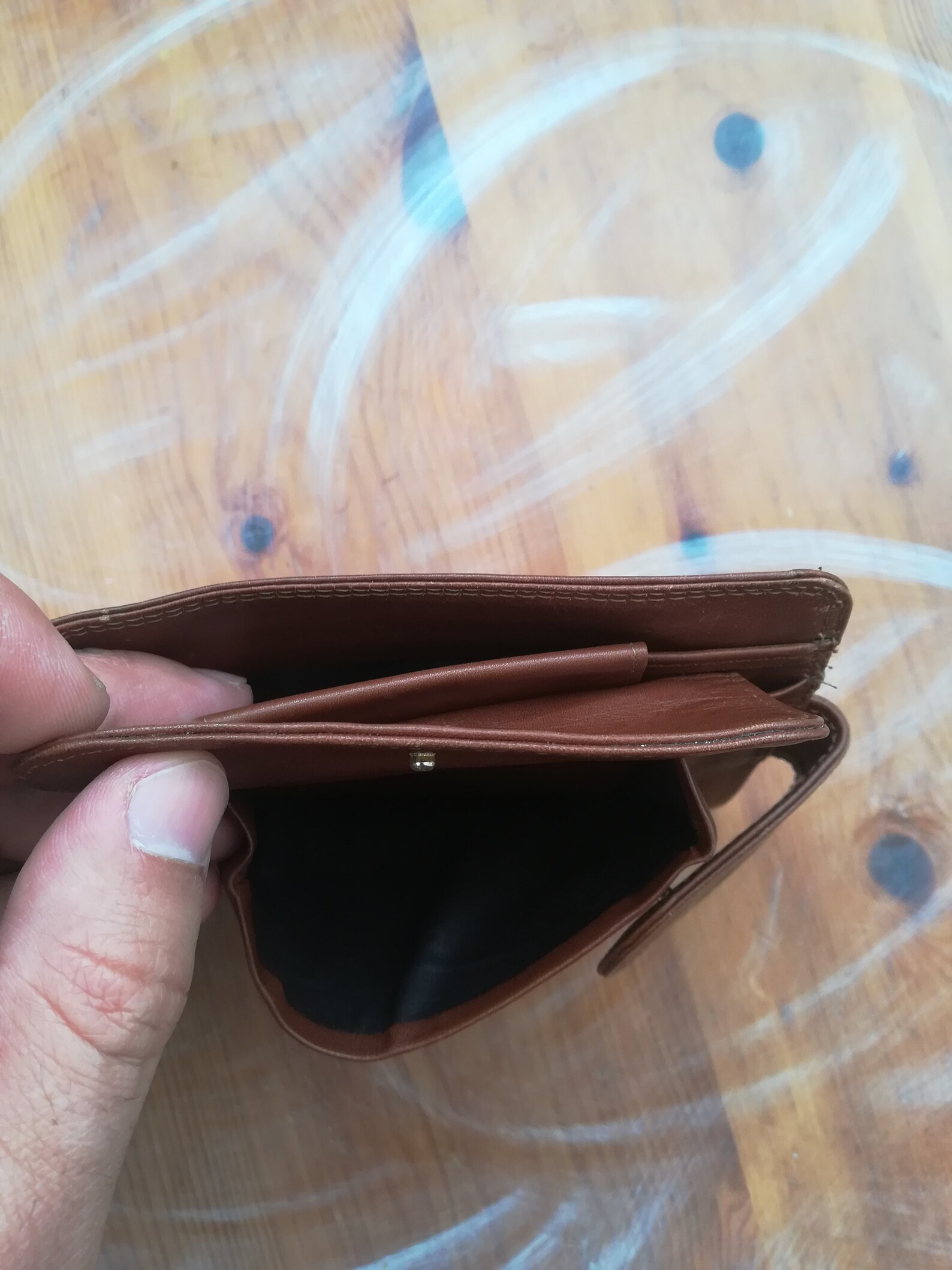 Women Leather Wallet Big Leather Wallet Brown Leather - Etsy