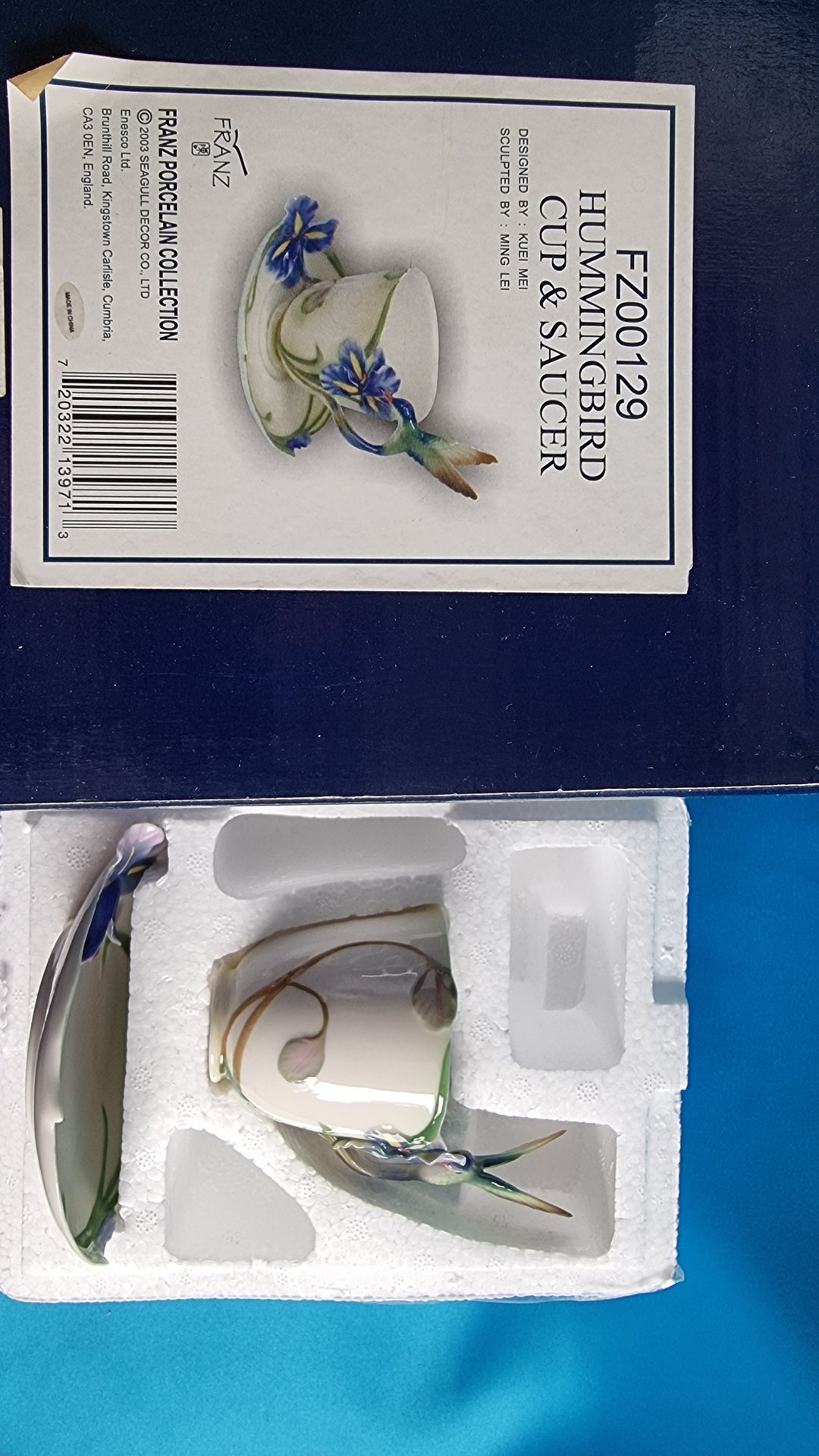 Franz Porcelain Cup, Franz Porcelain, Franz Porcelain Hummingbird ...