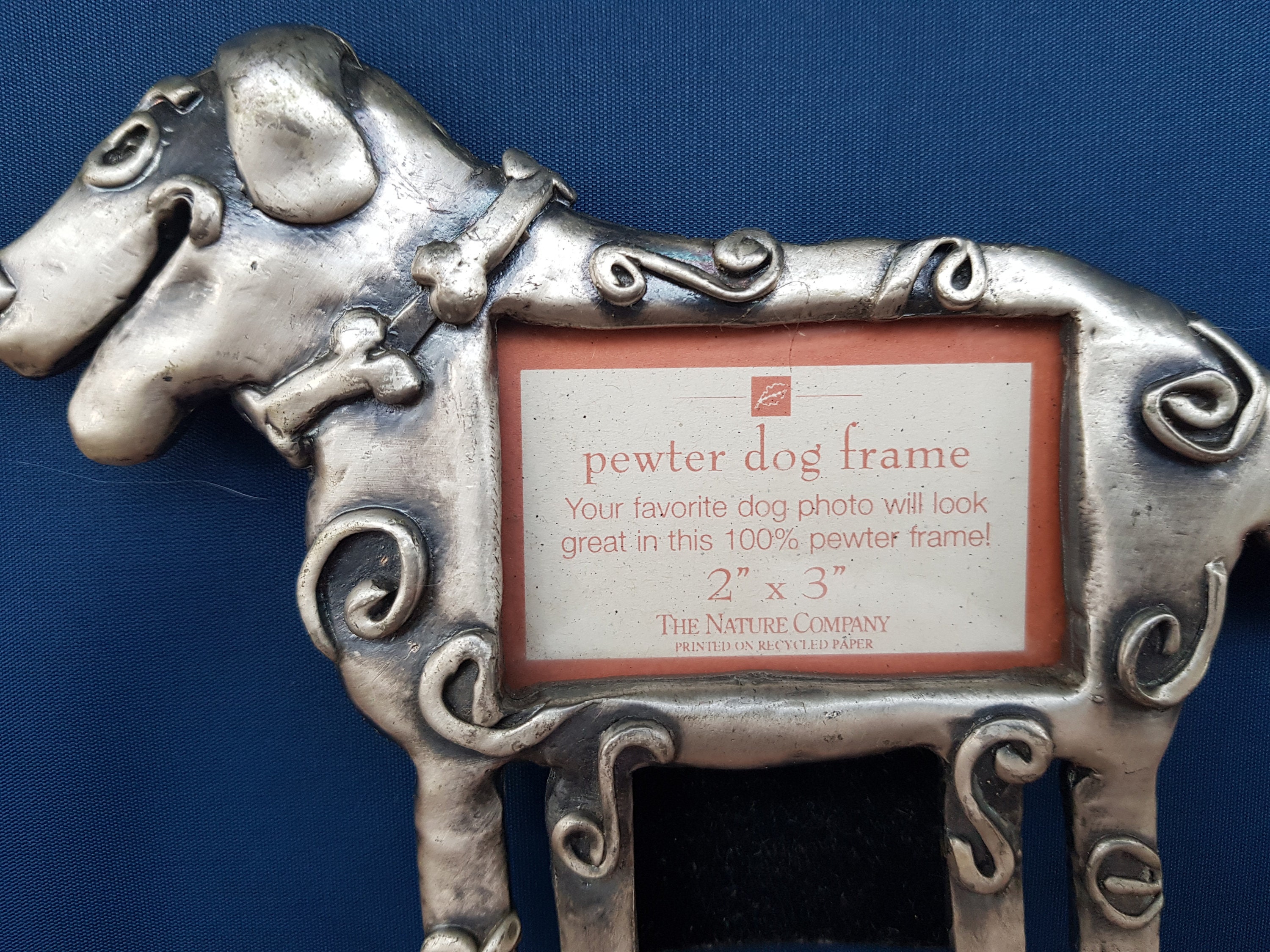 Pewter Dog Frame Dog Frame Dog Figurine Pewter Frame - Etsy UK