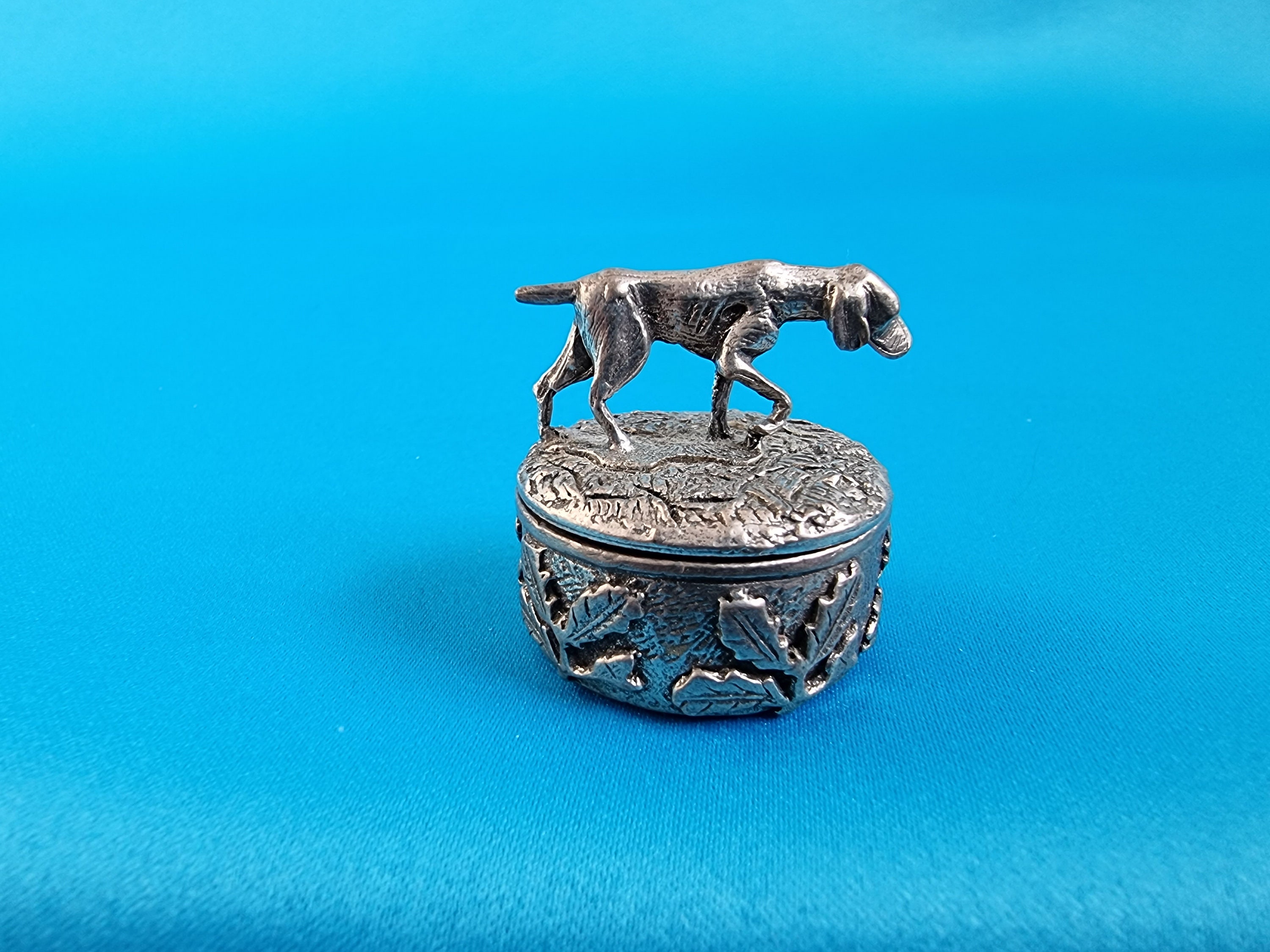 Hunting Dog Figurines Pewter Hunting Dog Pewter Trinket Box | Etsy