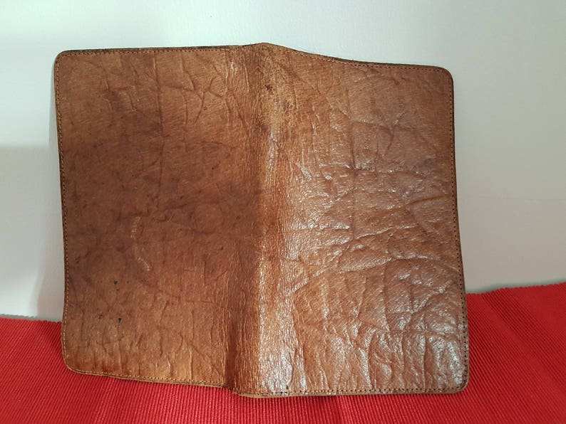 Genuine pigskin leather money notes vintage leather wallet | Etsy