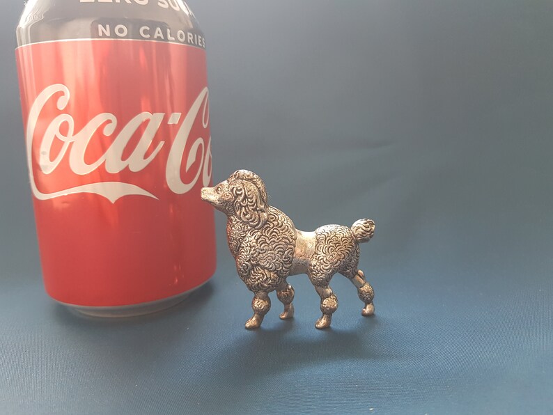 Pewter Dog Figurine, Pewter Poodle Dog Figure, Pewter Poodle, Poodle ...