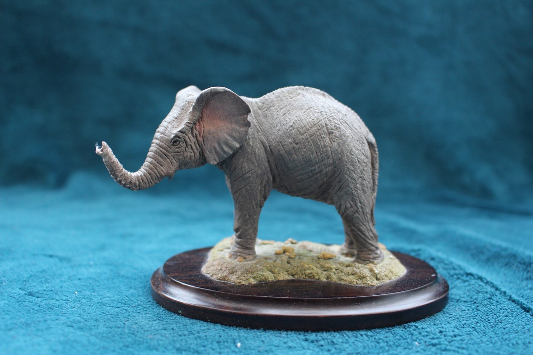 Elephant Figurine, Pottery Elephants, Resin Elephants, Elephant ...