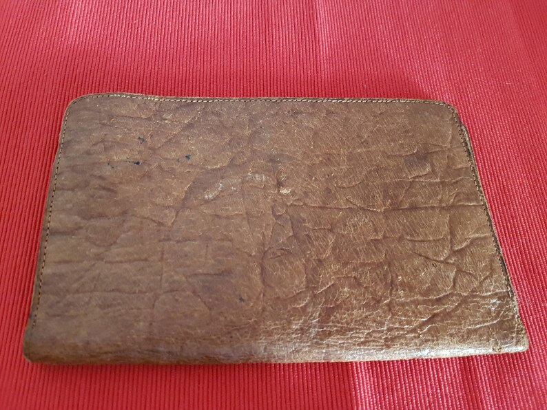 Genuine pigskin leather money notes vintage leather wallet | Etsy