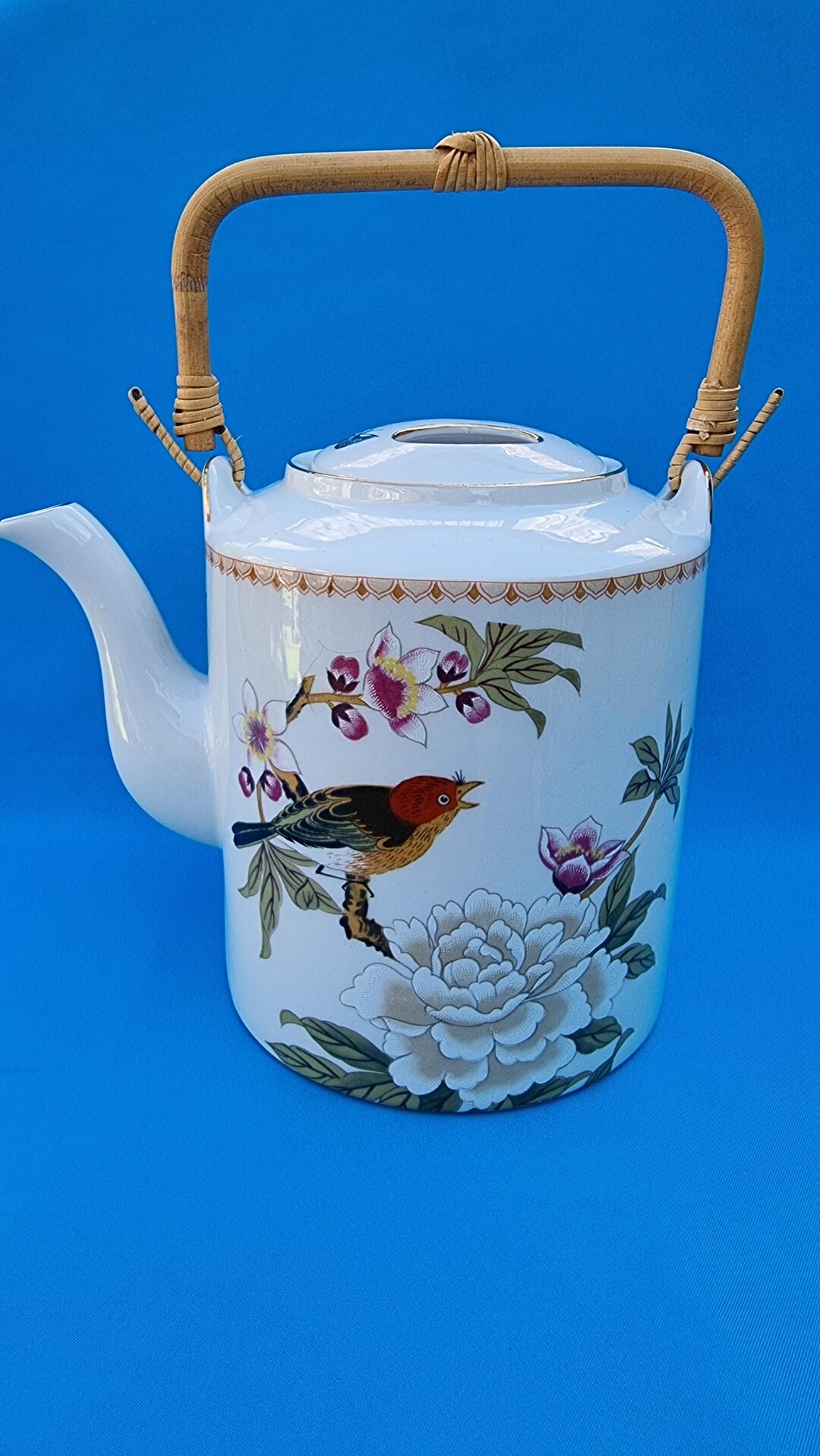 Chinese Garden, Tea Pot, Pottery Tea Pot, Porcelain Tea Pot, Bird Tea ...