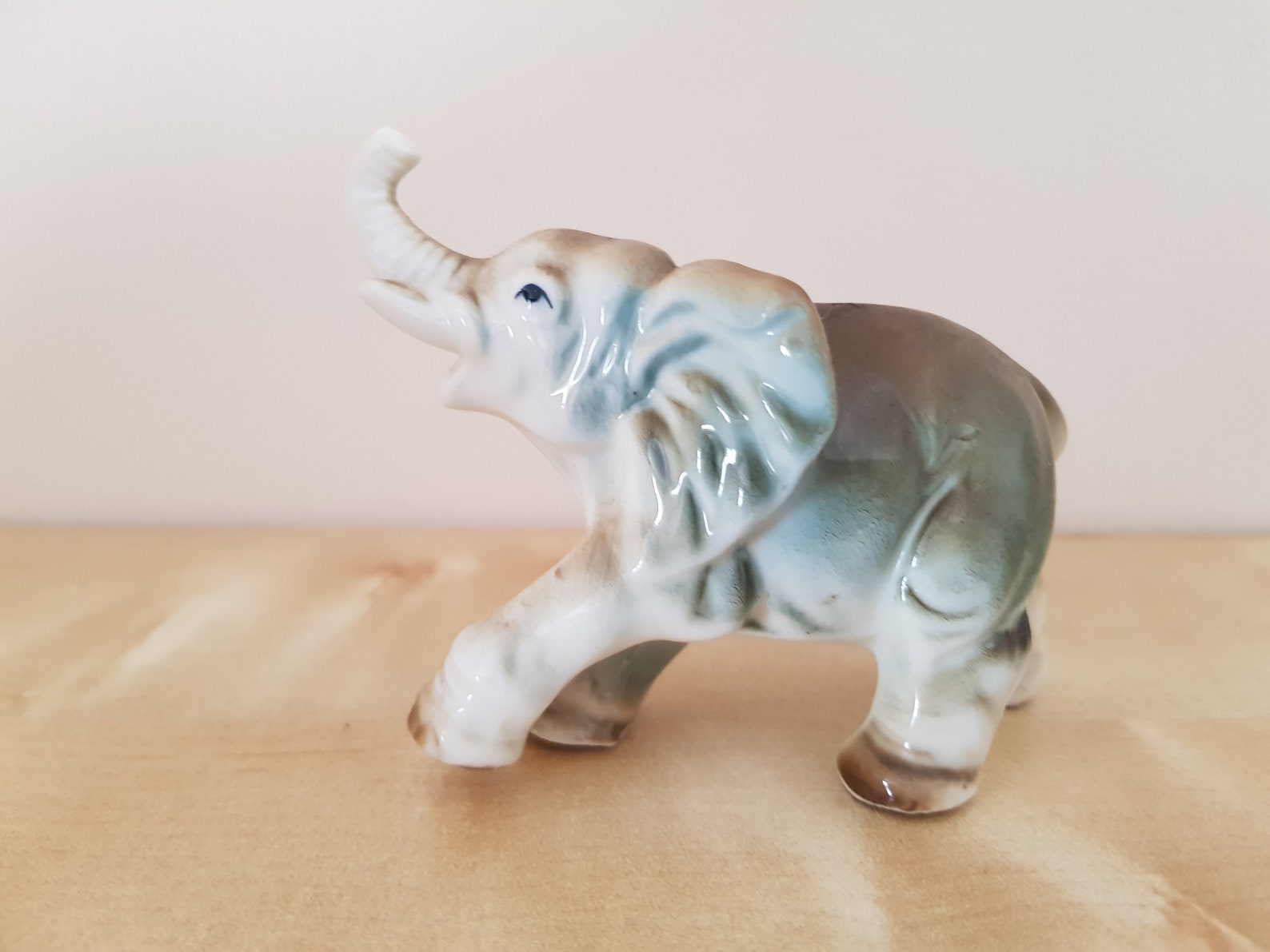 Elephant Figurine Pottery Elephants Ceramic Elephants - Etsy
