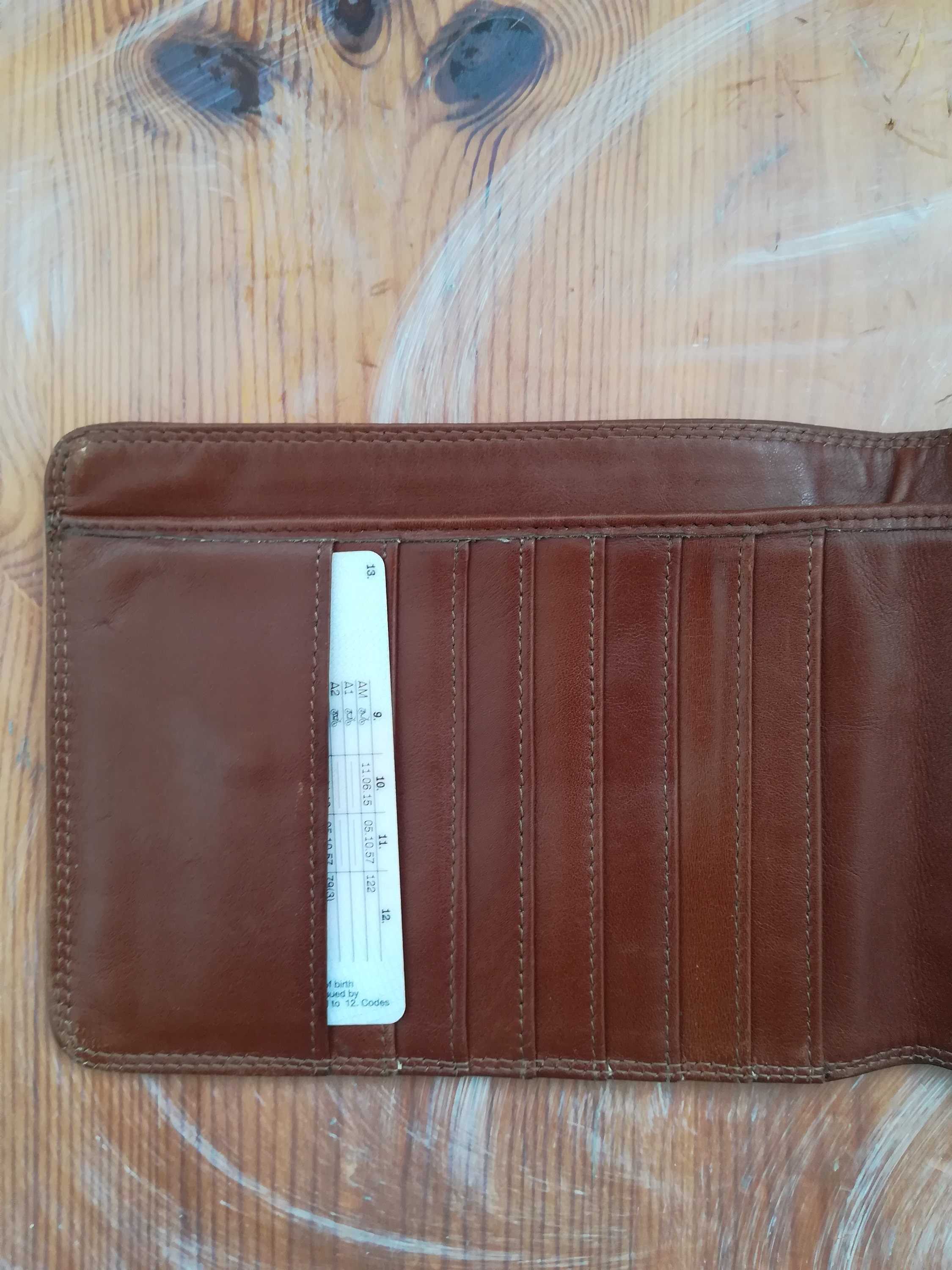 Women leather wallet Big leather wallet brown leather | Etsy