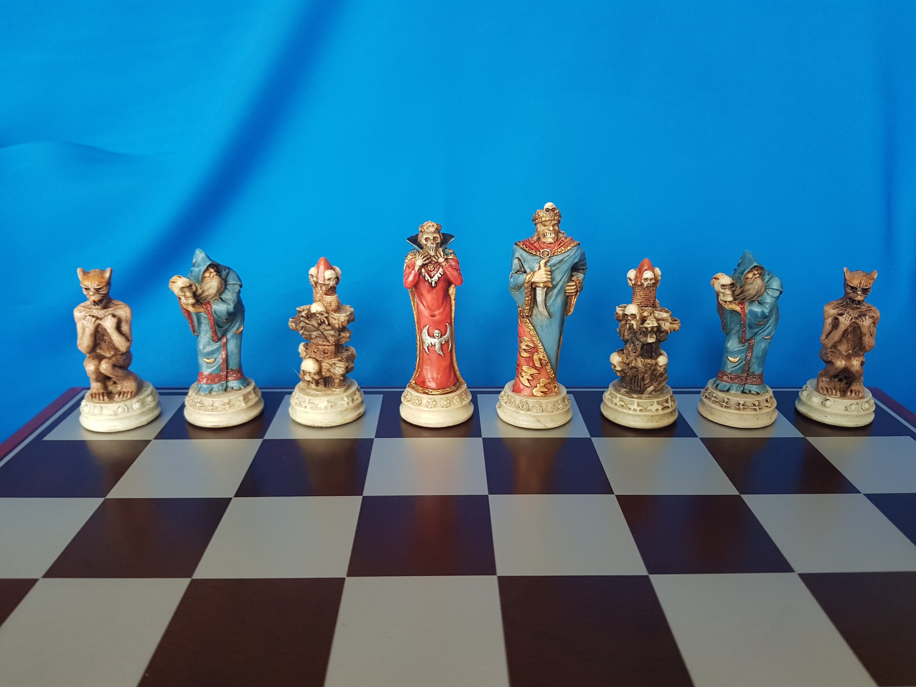 Skull Chess Skull Chess Set Fantasy Chess Fantasy Chess - Etsy UK