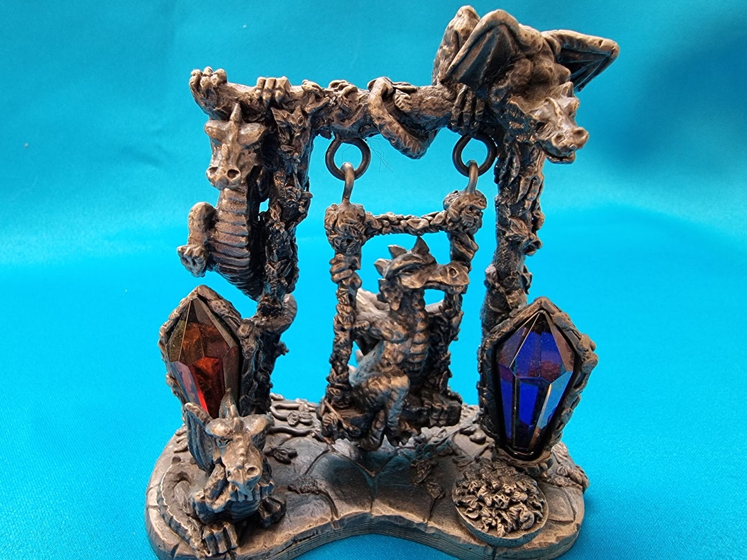 Pewter Dragon Figurine, Myth and Magic, Tudor Mint Dragon, Dragon ...