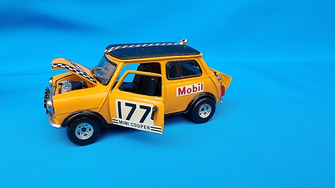 Mini Cooper Car Model, Mini Cooper Car, Vintage Mini Cooper Car - Etsy