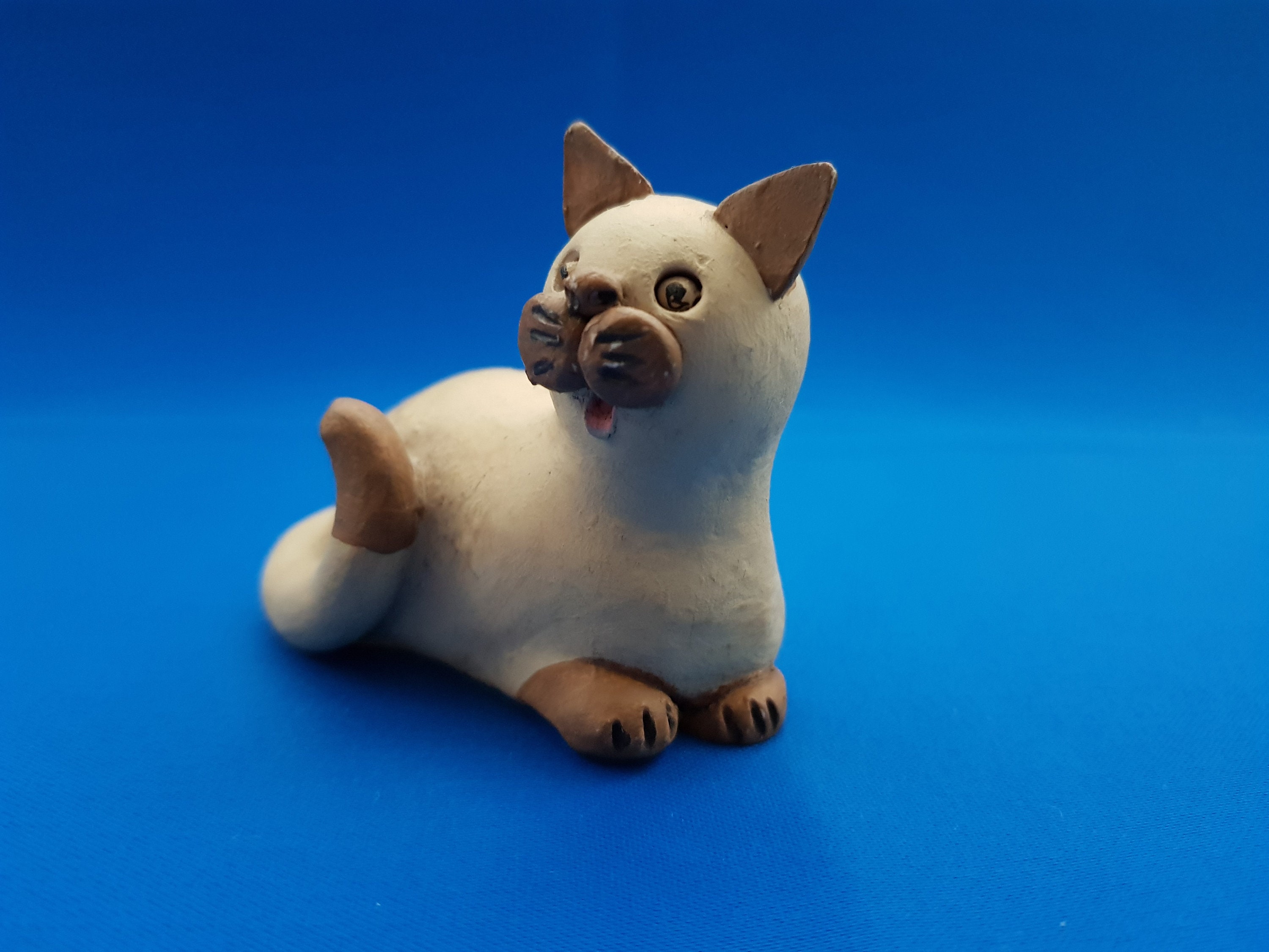 Siamese Cat Figure Siamese Cat Cat Figurine Cat Sculpture | Etsy