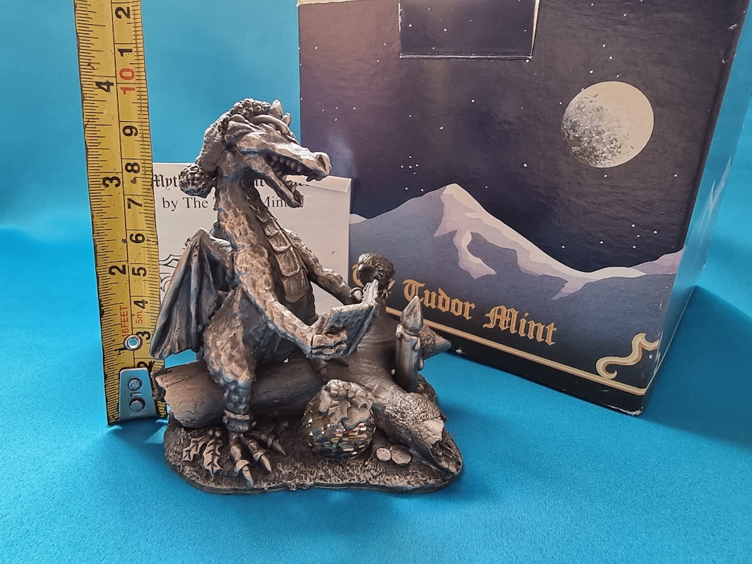Myth and Magic, Pewter Dragon Figurine, Tudor Mint Dragon, Mark Locker ...