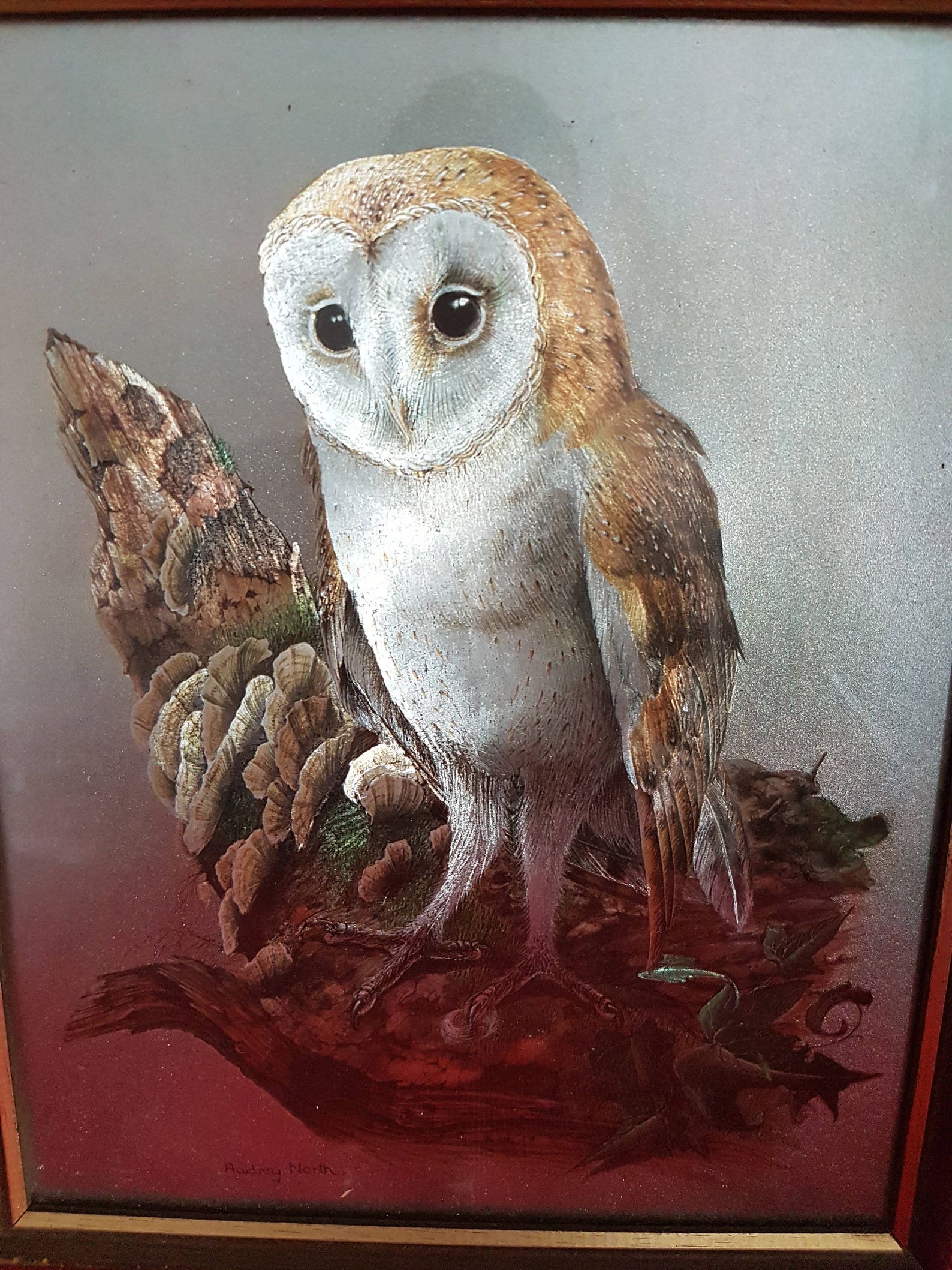 Owl picture frame owl picture owl figurines vintage owl | Etsy